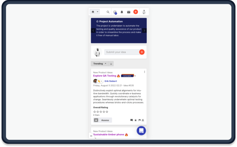 Idea Collection - IdeaScale
