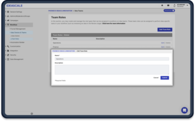Solution Creation - IdeaScale