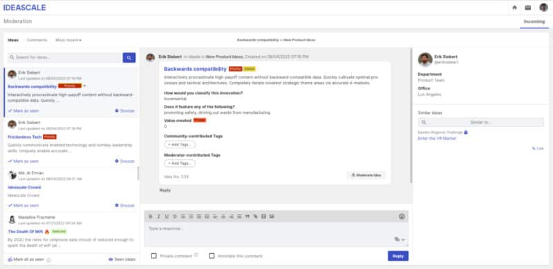 Elevate Your Idea Management with Ideascale’s Incoming Moderation Feature